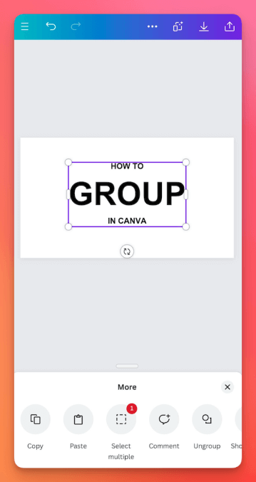 How to Group in Canva